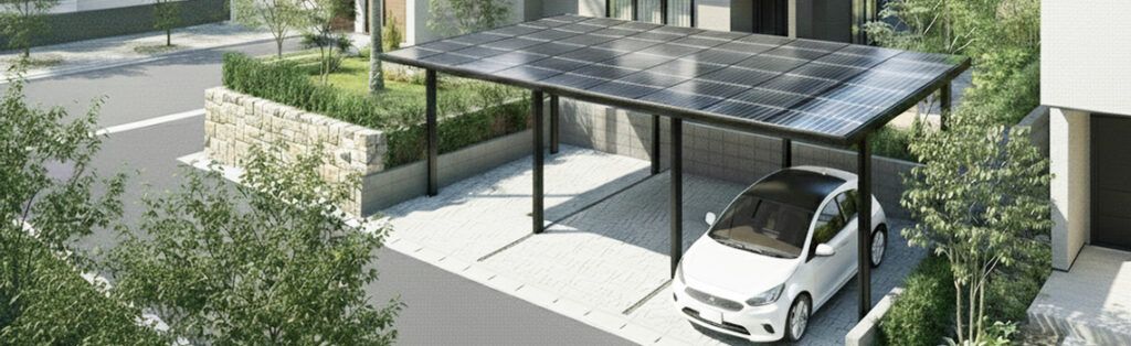 既存のカーポートに太陽光は後付けできる？費用と強度・法律上の注意点を完全解説 | 電池バンク